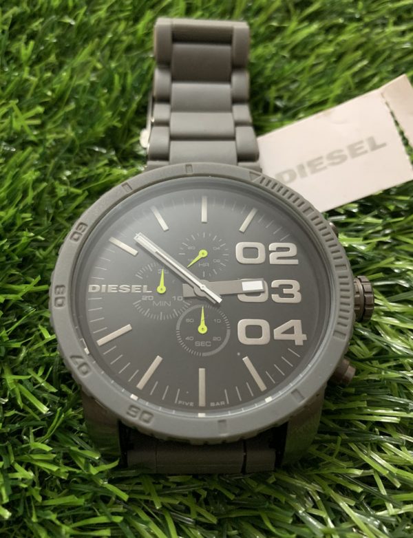 Diesel Men’s Grey Silicone Quartz Watch with Black Dial DZ4254 – Ghadi ...